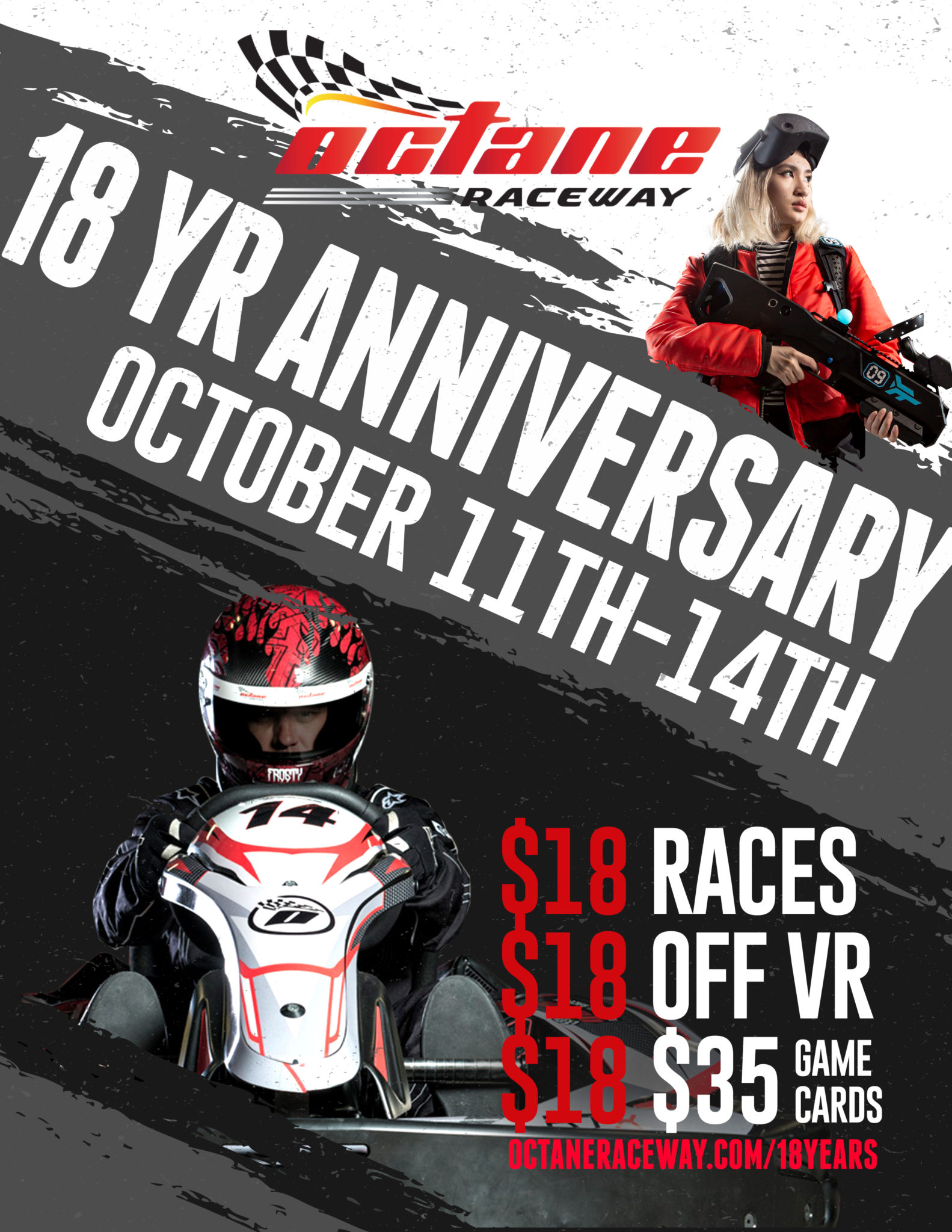 Celebrating 18 Years | Octane Raceway